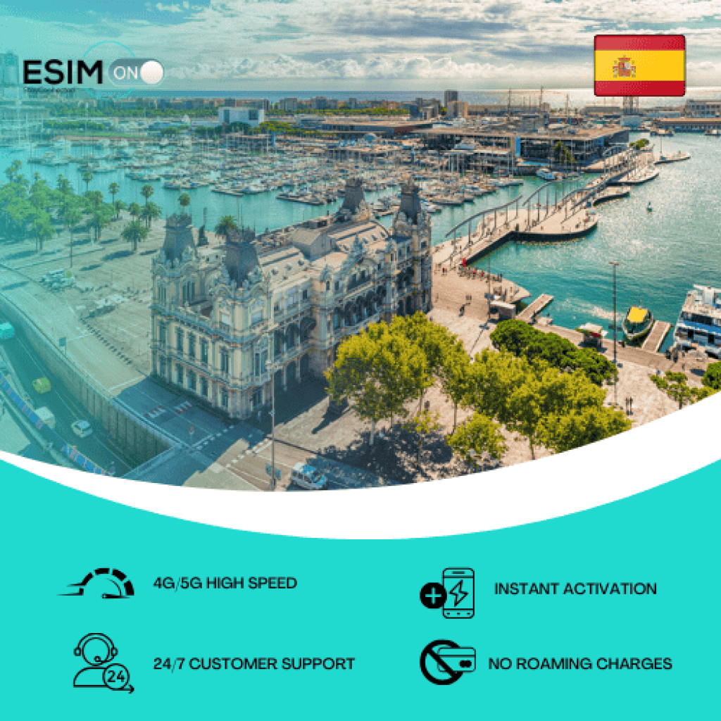 Travel eSIM for Spain 🇪🇸 | Connect Seamlessly with eSIM-On